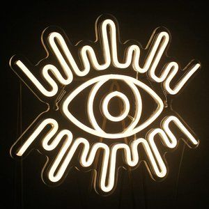 Urban Outfitters | Party Supplies | Pink Evil Eye Greek Spiritual Neon ...